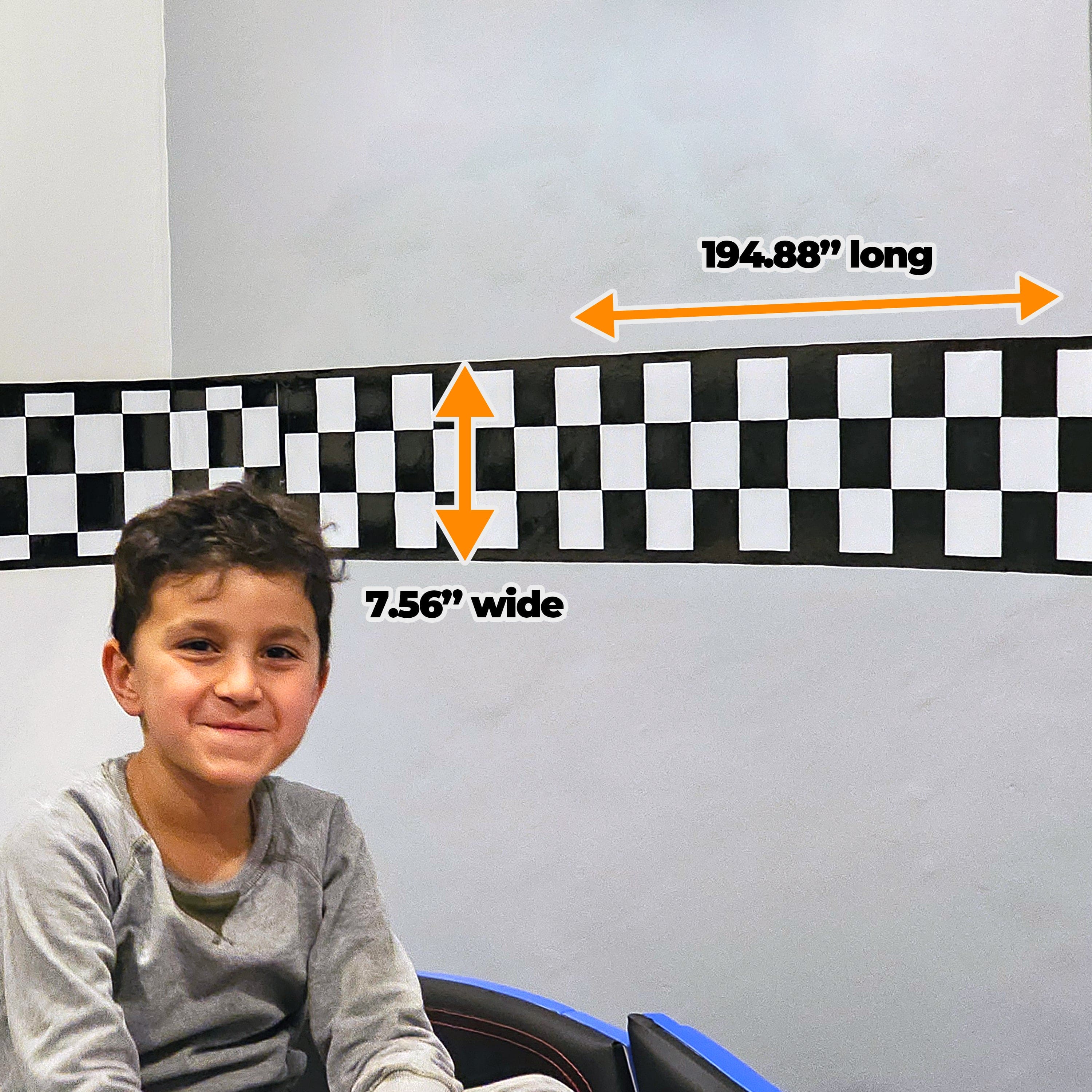 High Quality Checkered Racing Flag Wall Decal Sticker
